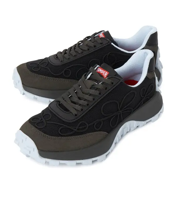Camper Lace-up Sneakers With Perforated Details And Logo
