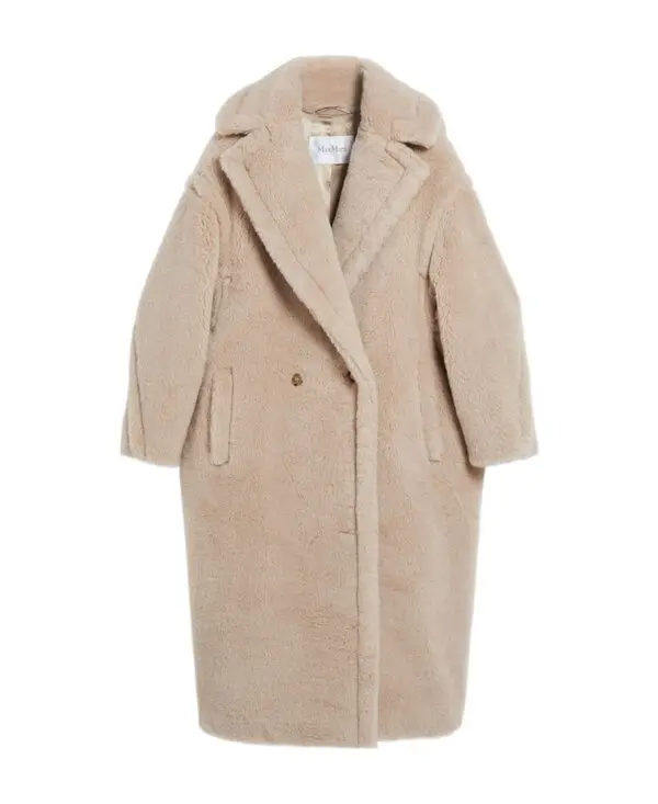 Max Mara Tedgirl Buttoned Long Coat - Sand-colored