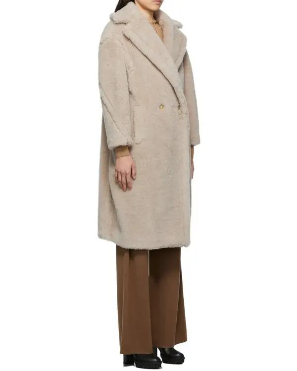 Max Mara Tedgirl Buttoned Long Coat - Sand-colored