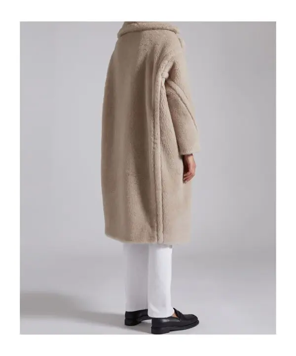 Max Mara Tedgirl Buttoned Long Coat - Sand-colored