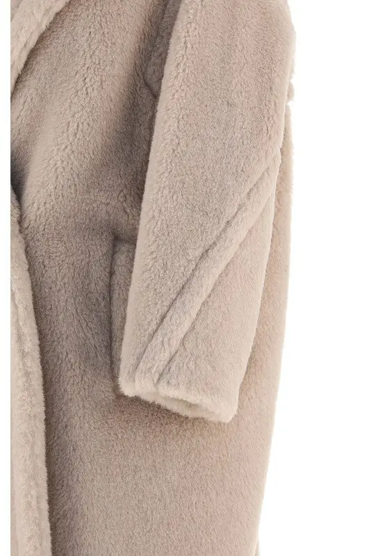 Max Mara Long Button-up Overcoat - Sand