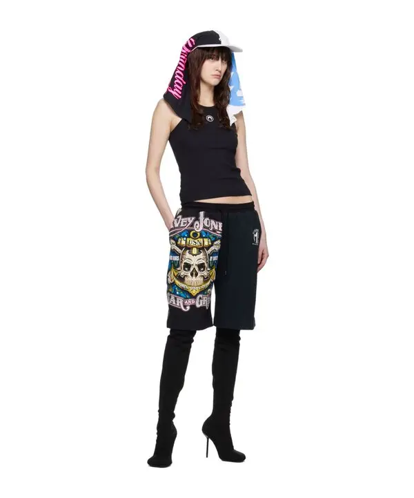 MARINE SERRE Printed Jersey Shorts