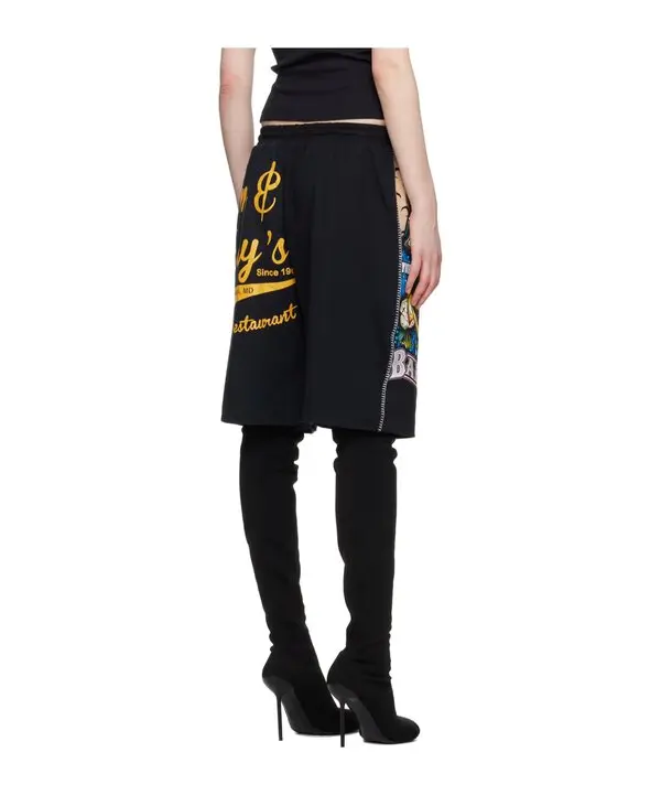 MARINE SERRE Printed Jersey Shorts