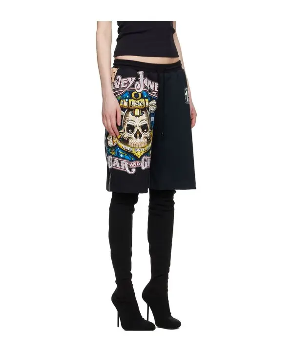 MARINE SERRE Printed Jersey Shorts