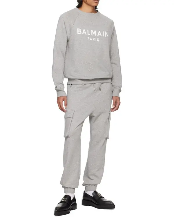 Balmain Drawstring Cargo Trousers - Gray