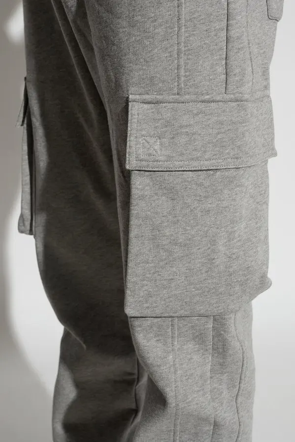 Balmain Drawstring Cargo Trousers - Gray