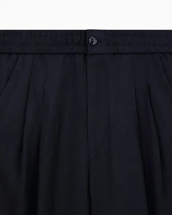 Giorgio Armani Pinstriped Wide-leg Trousers