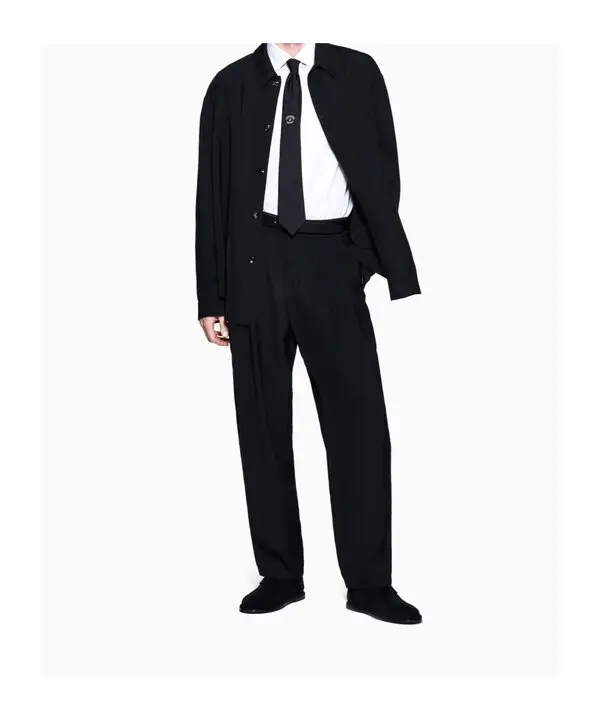 Giorgio Armani Pinstriped Wide-leg Trousers