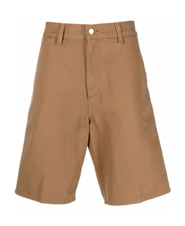 Carhartt Work In Progress Logo Patch Chino Shorts - Brown