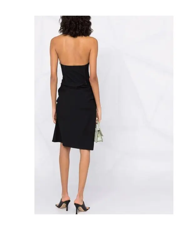 Jacquemus Asymmetric Halterneck Dress With Cut-out Detail