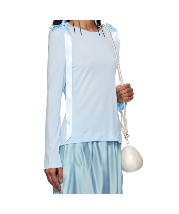 Simone Rocha Long Sleeve T-shirt With Bow Detail
