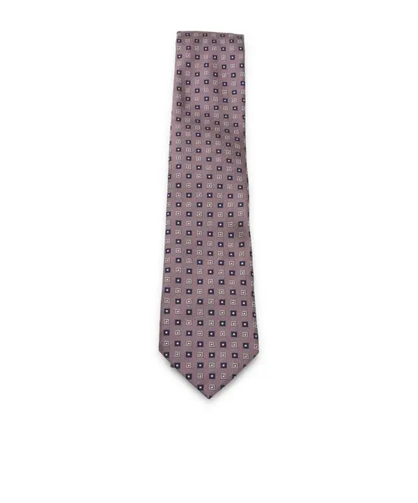 Zegna Printed Neck Tie - Gray