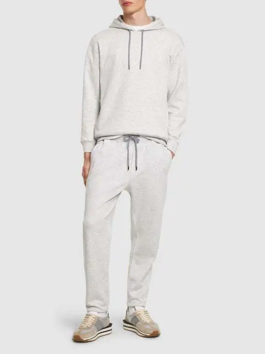 Brunello Cucinelli Elastic Waist Sweatpants - White