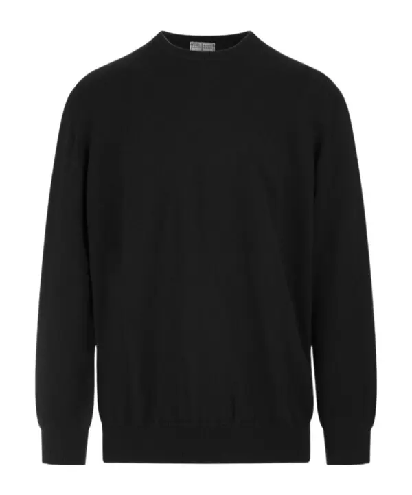 Fedeli Long-sleeved Sweater - Black