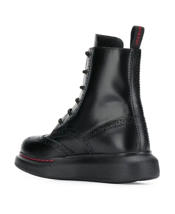 Alexander McQueen Hybrid Lace-up Ankle Boots