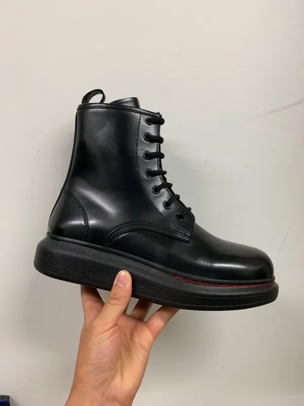 Alexander McQueen Hybrid Lace-up Ankle Boots