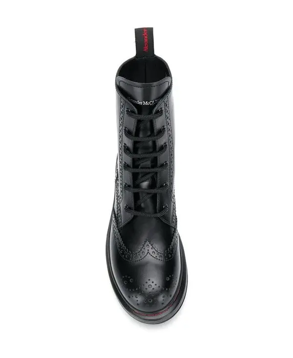 Alexander McQueen Hybrid Lace-up Ankle Boots