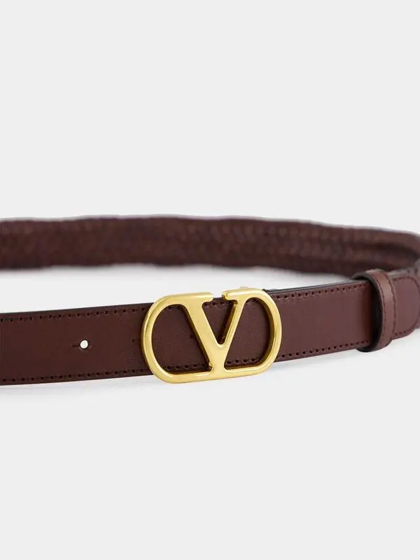 Valentino Garavani Vlogo Signature Belt - Brown