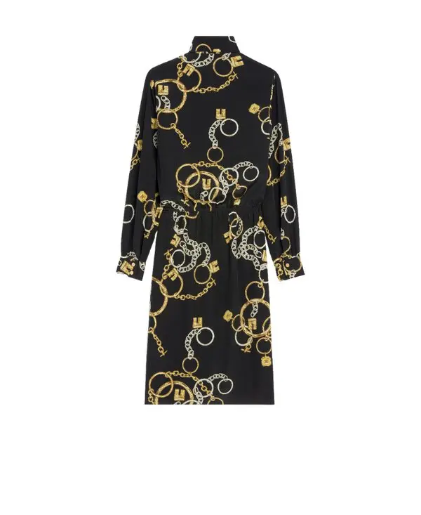 Celine Crepe De Chine Lavallière Dress