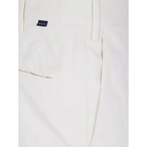Incotex Pressed-crease Chino Trousers - White