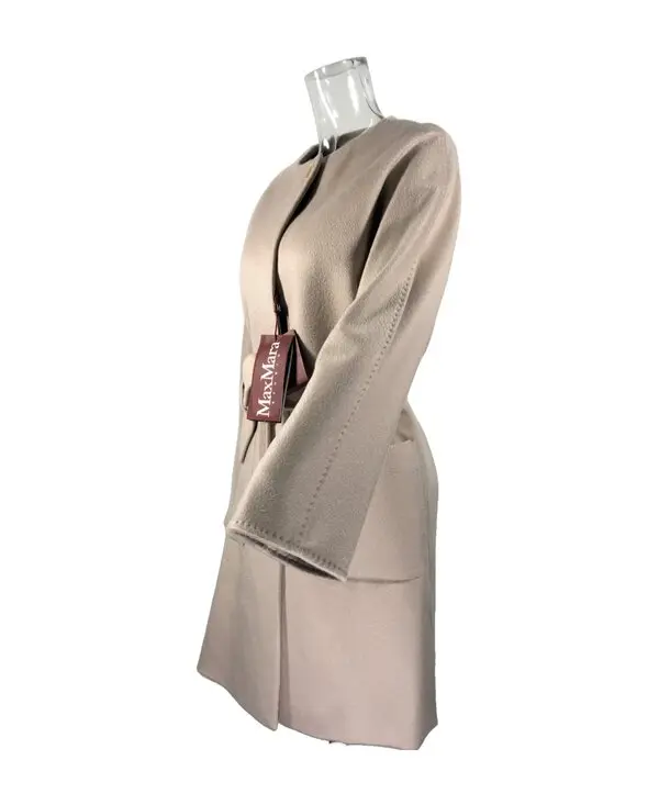 Max Mara Logo Round-neck Coat