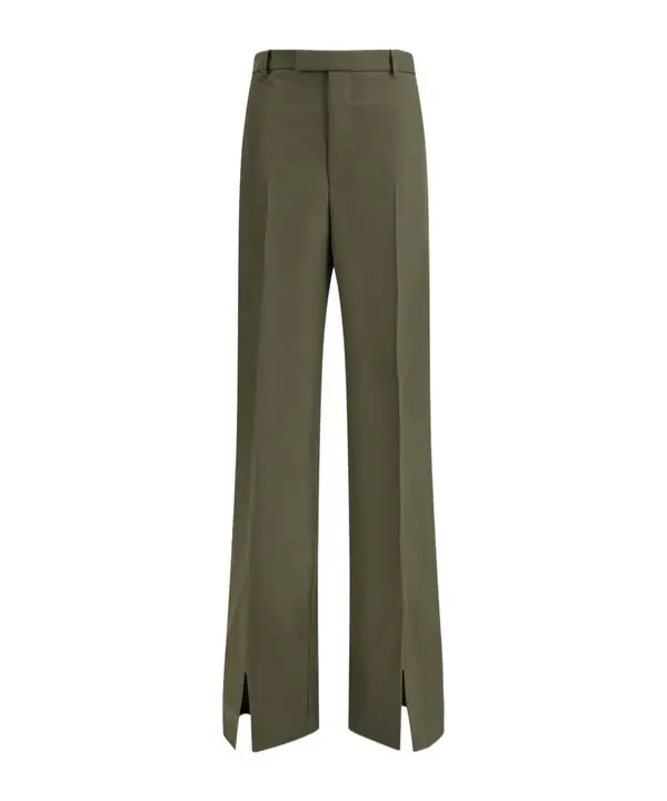 Gucci Embossed Wide-leg Pants With Front Pleats