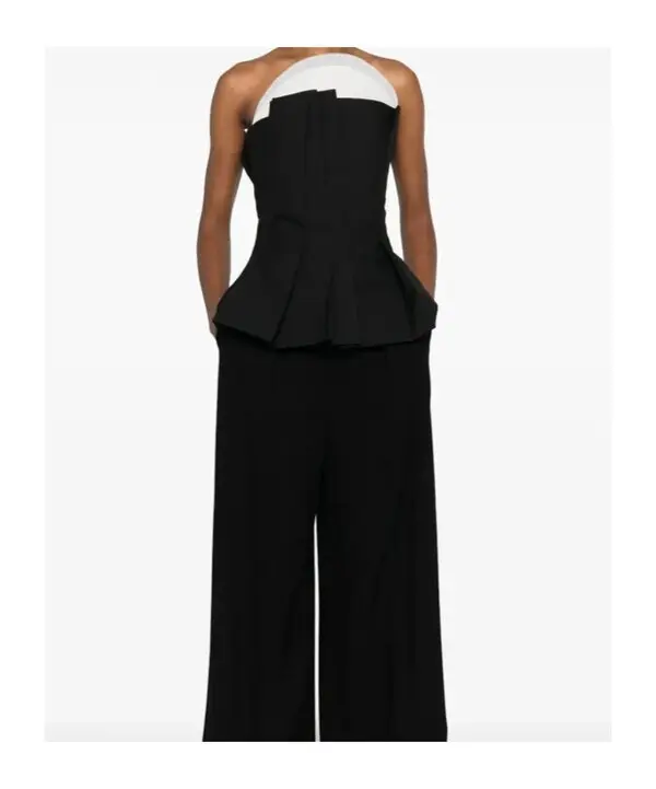 RÓHE Pleated Bustier Top