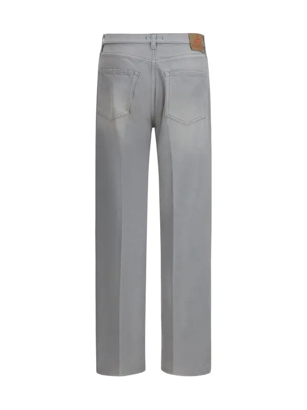 Prada Logo Patch Straight-leg Jeans