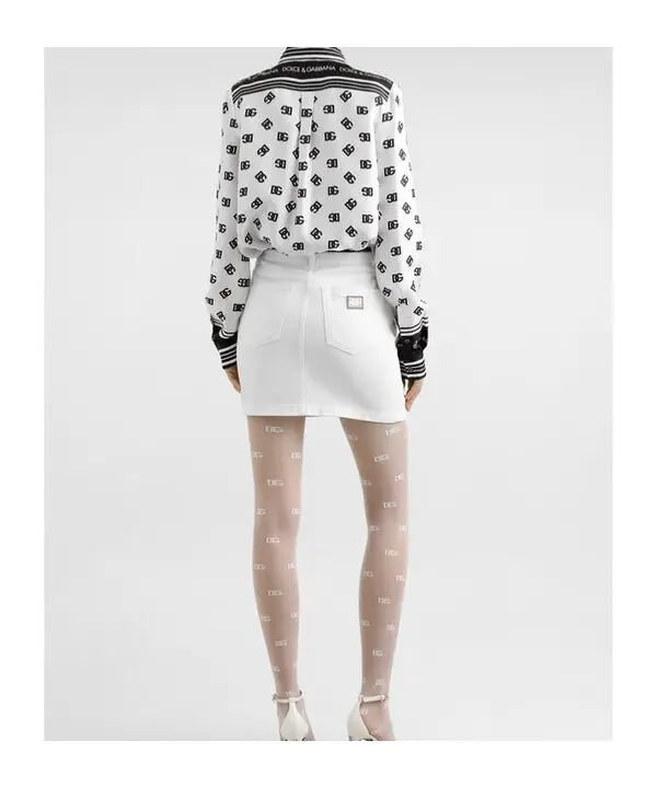 Dolce & Gabbana All-over Dg Logo Printed Twill Shirt