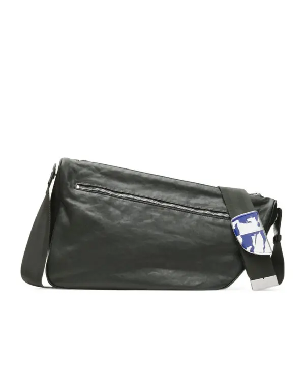 Burberry Shield Ekd Motif Messenger Bag - Black