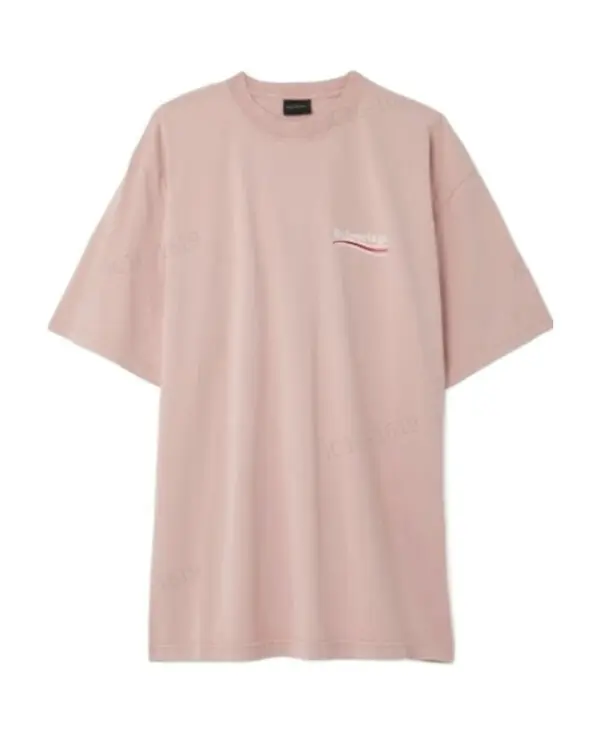 Balenciaga Logo Embroidered Crewneck T-shirt