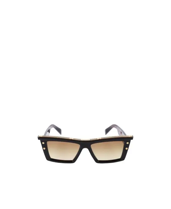 Balmain Logo Embellished Sunglasses - Nude