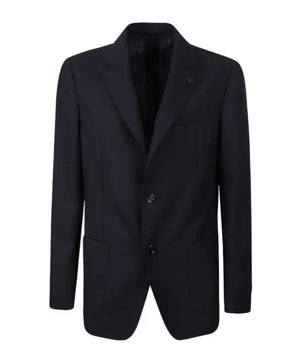 LARDINI Single-breasted Tailored Blazer - Blue