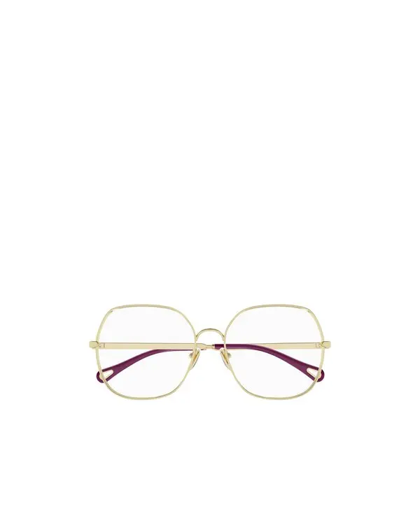 Chloé Eyewear Geometric-frame Glasses - Nude