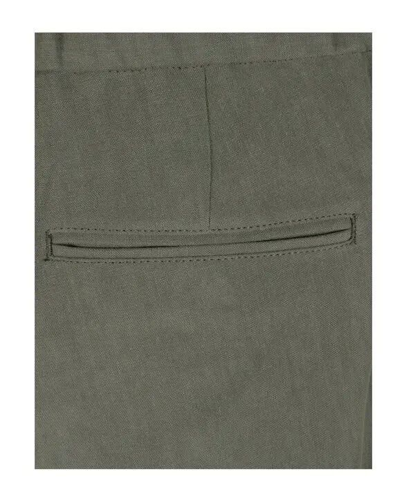 Giorgio Armani Pleated Drawstring Trousers - Gray