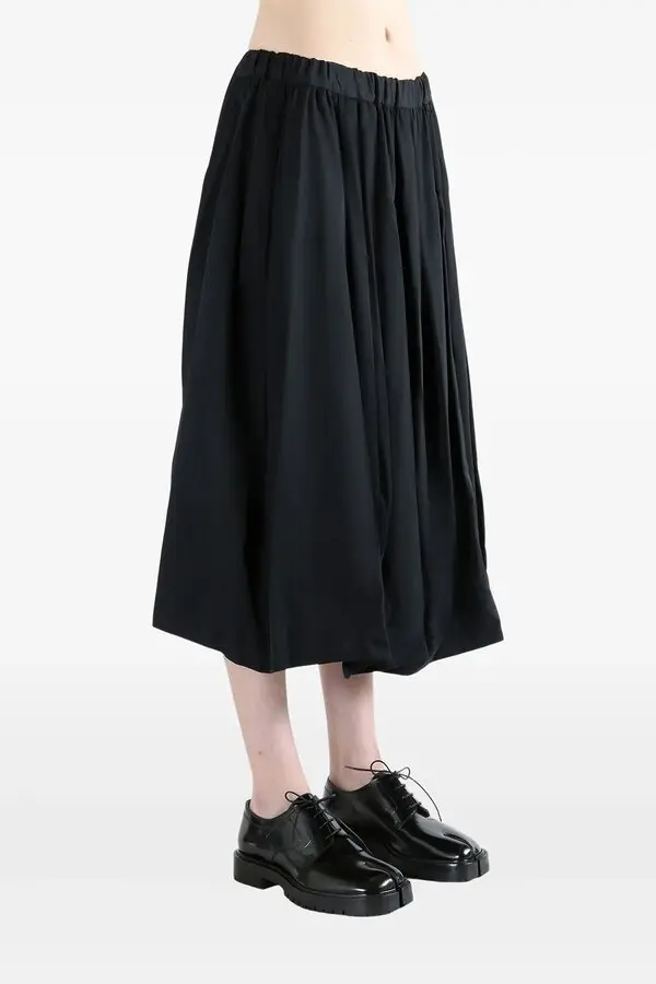 Comme Des Garçons Pleated Skirt With Drawstring Waist