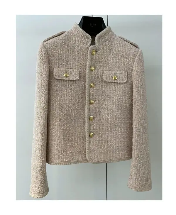 Celine Alluré Jacket In Bouclé Tweed