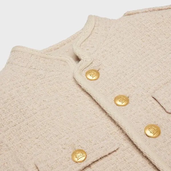 Celine Alluré Jacket In Bouclé Tweed