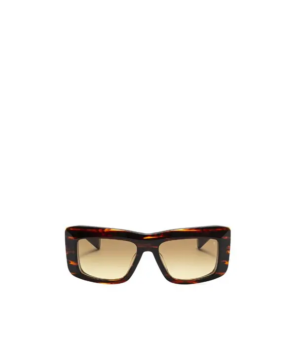 Balmain Logo Embellished Tortoiseshell Sunglasses - Nude
