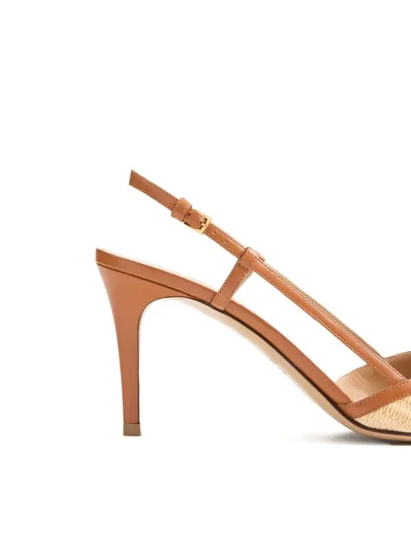 Valentino Garavani Vlogo Signature Slingback Heeled Pumps - Nude
