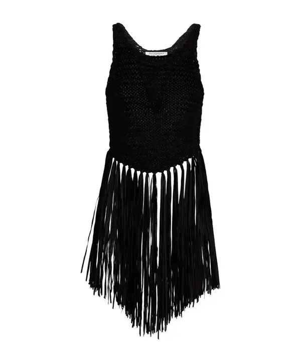 Philosophy Di Lorenzo Serafini Crochet-knit Fringed Top