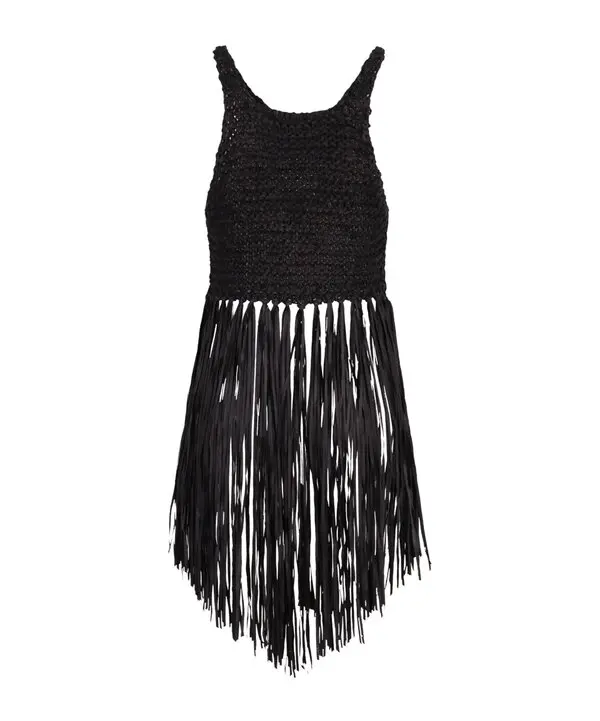 Philosophy Di Lorenzo Serafini Crochet-knit Fringed Top