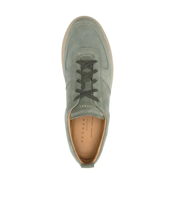 HENDERSON BARACCO Casual Round Toe Lace-up Suede Sneakers