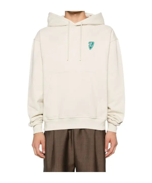 Burberry Logo Printed Drawstring Hoodie