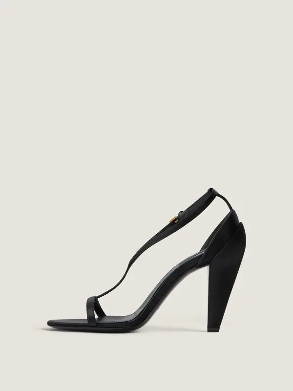 Givenchy Naked Heeled Sandals In Satin