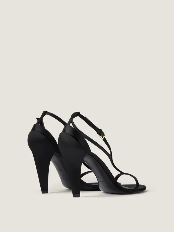 Givenchy Naked Heeled Sandals In Satin