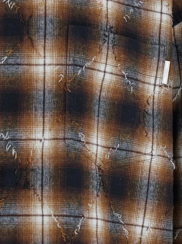 JUUN.J Check Button-down Shirt - Black