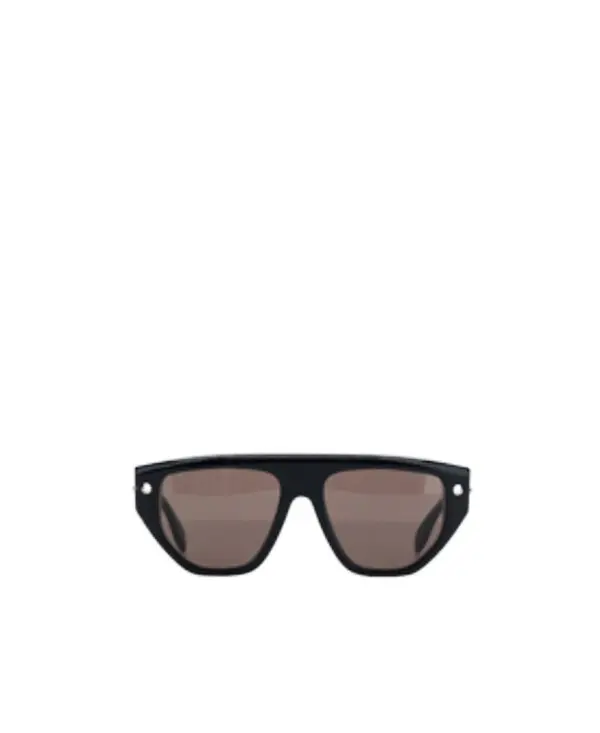 Alexander McQueen Geometric-frame Sunglasses - Brown