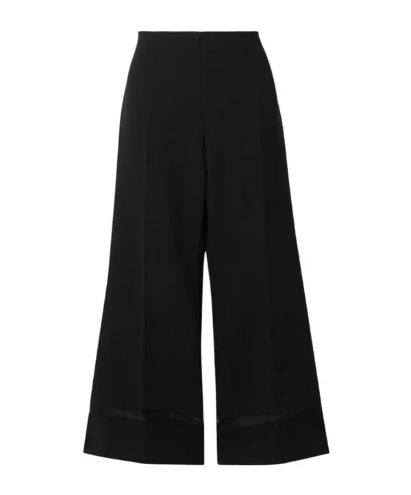 Khaite Wallace Wide-leg Cropped Trousers