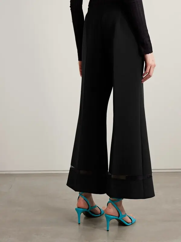 Khaite Wallace Wide-leg Cropped Trousers